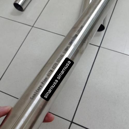 Jual Pipa Sanitary Stainless 316L 2 " inchi Foodgrade OD 51 mm ...