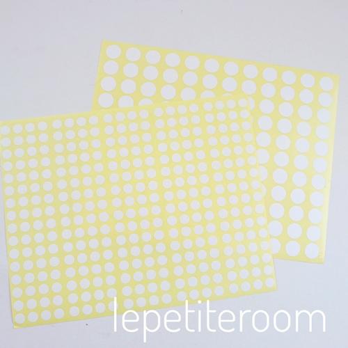 Jual STIKER DOT PUTIH / STIKER BULAT WARNA PUTIH / LABEL BULAT PUTIH ...