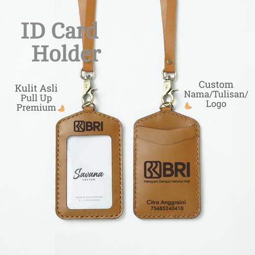 Promo ID Card Holder / Name Tag / Dompet Id Card Kulit (ICHPU) - Custom ...