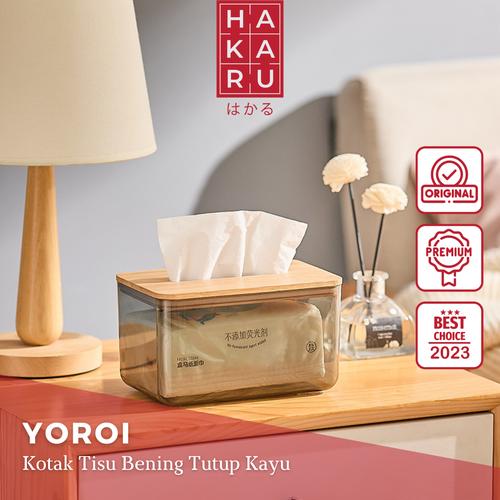 Jual Kotak Tissue Tisu Transparan Tutup Bambu Bamboo Estetik Minimalis ...