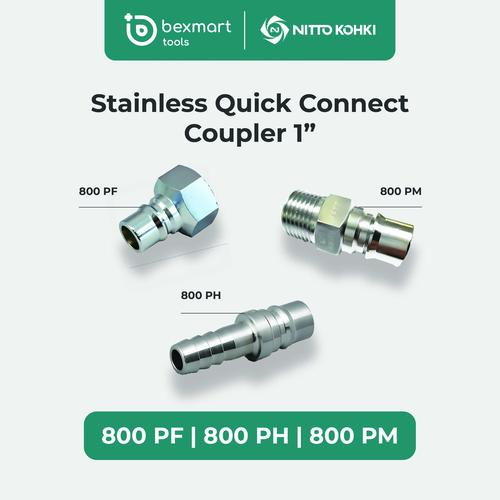 Jual Quick Coupler Coupling Angin Stainless 800 PM PF PH Nitto Kohki ...