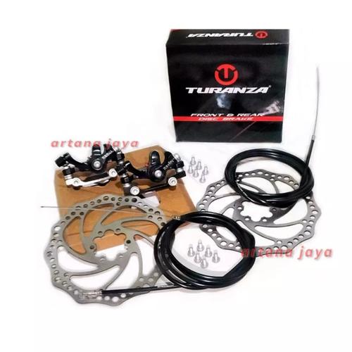 Jual Rem cakram sepeda untuk hub drat / disc brake set piringan 160mm ...