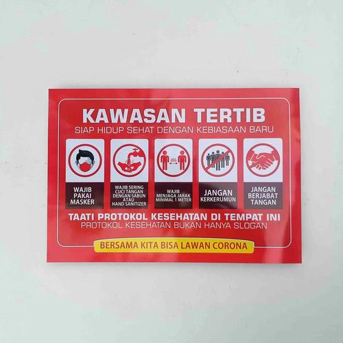 Jual Poster Kesehatan, Poster Prokes, Poster Kawasan Tertib New Normal ...
