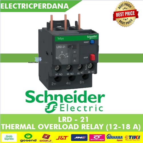Jual Thermal Overload Relay LRD21 ( 12-18A ) Schneider ORIGINAL - BAGUS ...
