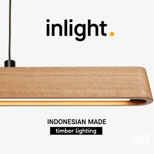 Jual Inlight - Hayamwuruk Lamp Linear 2 - Lampu gantung kayu solid ...