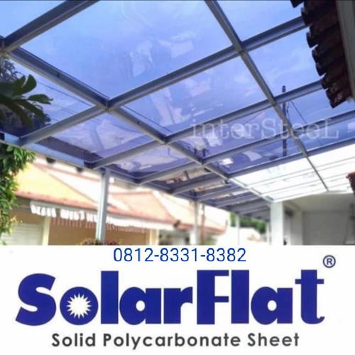 Promo kanopi solarflat/solartuff 1.2mm besi hollow galvanis 4x6 tebal 1 ...