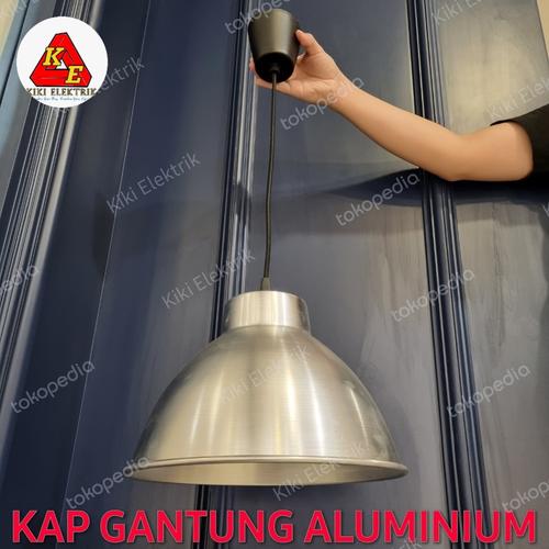 Jual Kap Lampu Gantung Silver Aluminium VHP + Fitting Jerman E27 PVC ...