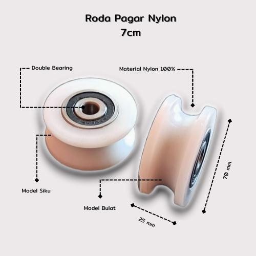 Jual Roda pagar nilon 10 cm roda pagar geser roda pintu gerbang nilon ...