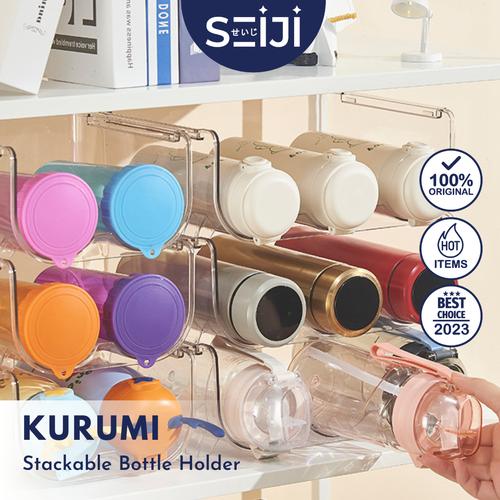 Promo 【SEIJI】Rak Botol Minum Tumblr Transparan Organizer Tingkat Perapi ...