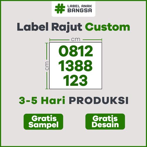 Jual Label Rajut / Woven Label Kustom Desain - Jakarta Utara - Label ...