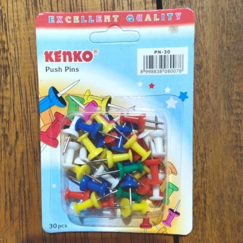 Jual pushpin kenko warna isi 30 pcs - Jakarta Barat - indo-stationery ...