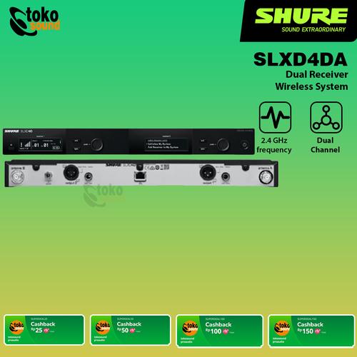 Jual Shure SLXD4D - Dual Channel Digital Wireless Receiver Original ...