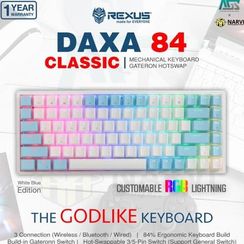 Jual Rexus Daxa M84 CLASSIC Hotswap Gateron Mechanical - Gaming ...
