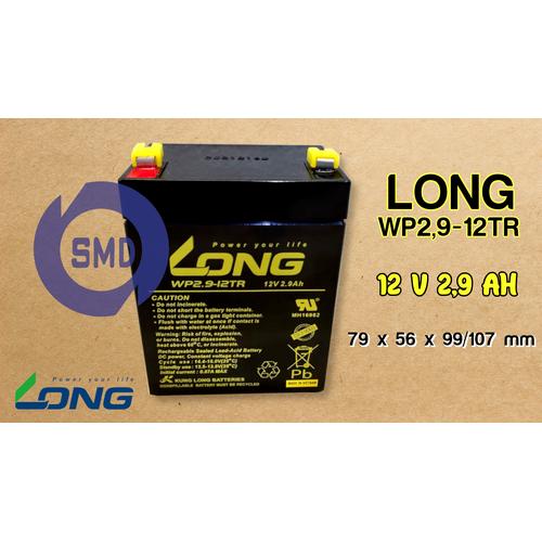 Jual Baterai VRLA/SLA Free maintenance battery Long WP 2,9-12TR (12v2 ...
