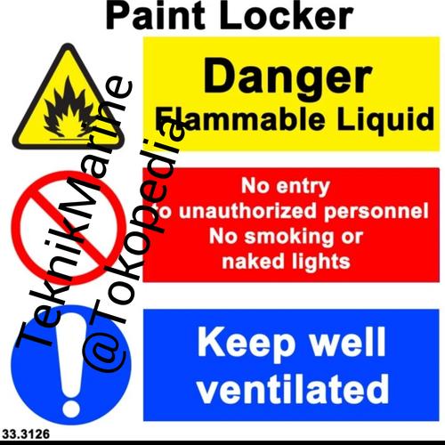 Jual IMO Symbol Sticker Paint Locker / IMPA 33.3126 - Jakarta Utara ...