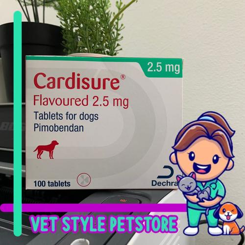 Jual Cardisure pimobendan 2.5mg suplemen jantung anjing per strip 10 ...