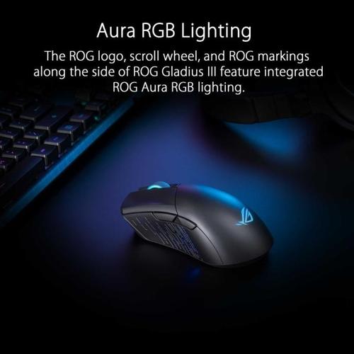 Jual ASUS ROG Gladius III Wireless | Classic Asymmetrical Wireless ...