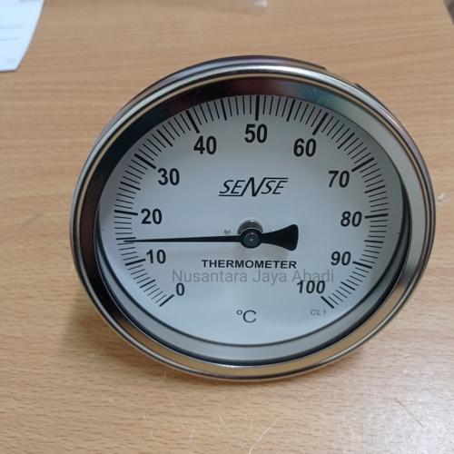Jual Thermometer Gauge Payung SENSE 4 " inchi 100 Derajat Celcius 30 cm ...