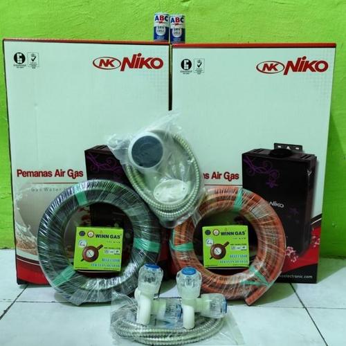 Jual PAKET KOMPLIT WATER HEATER / PEMANAS AIR KAMAR MANDI GAS NIKO ...