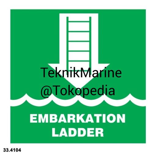 Jual IMO Symbol Embarkation Ladder 33.4104 / Sticker IMO fluorescent ...