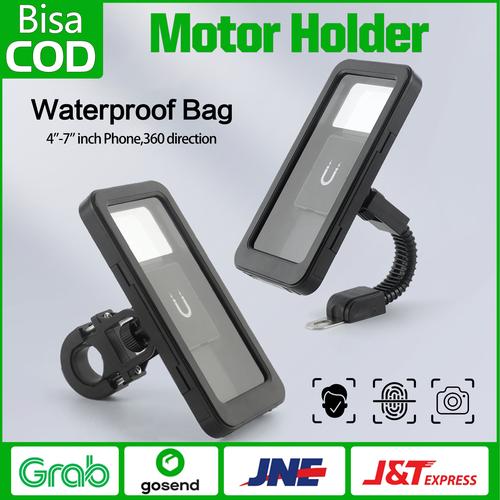 Promo Waterproof Phone Holder HP Stang Spion Sepeda Motor Anti Air Magnetic - Spion - Jakarta ...