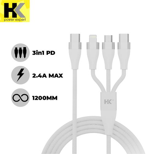 Promo KABEL DATA HK CA-D51 PD 3in1 MICRO + IPHONE + TYPE-C - Hitam - Kab. Tangerang - HK Store ...