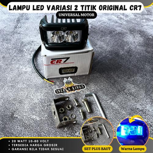 Promo Lampu LED Motor Depan Variasi CR7 2 Titik Import Rx King ...