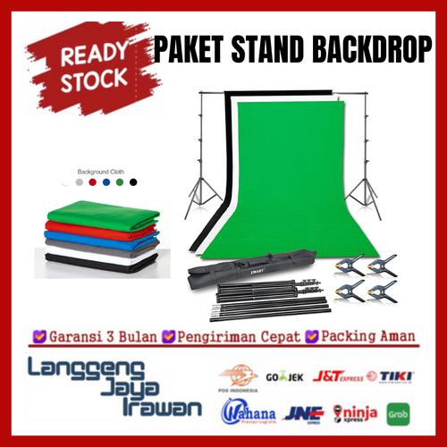 Promo Paket Stand Tiang Background Poto 6 Warna Kain Backdrop Foto ...