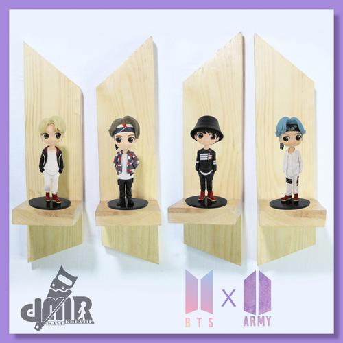 Jual Rak Kayu Photocard Action Figure BTS Army BT 21 Bangtan Jati ...