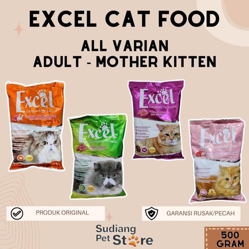 Jual Makanan Kering Kucing Excel Adult Kitten All Varian Cat Dry Food ...