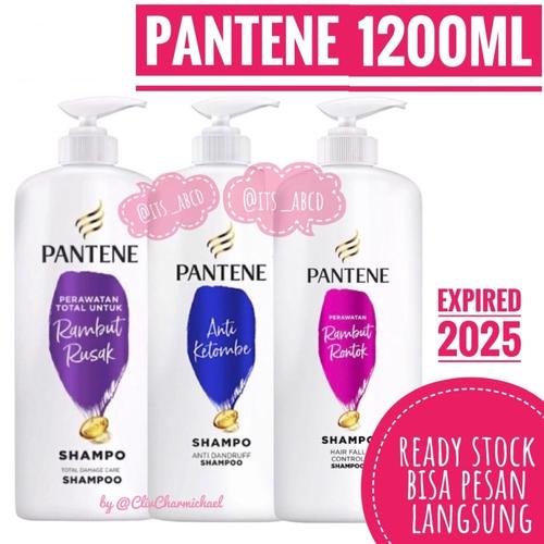 Jual Shampoo PANTENE 1200 ml Anti Dandruff anti ketombe murah ready ...