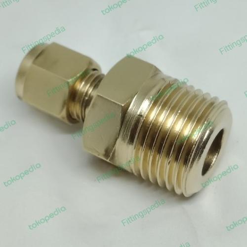 Jual Fitting Male Connector OD 1/4" x 1/2" Brass - Jakarta Barat ...