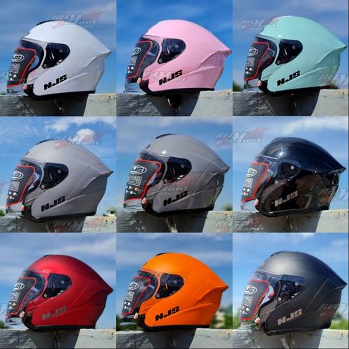 Jual NJS KAIROZ Solid Helm Half Face Helm NJS - GREY DOP, XL - Kota ...