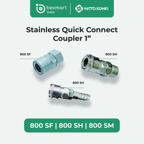 Jual Quick Coupler Coupling Stainless 800 SM SH SF Nitto Kohki 1 ...