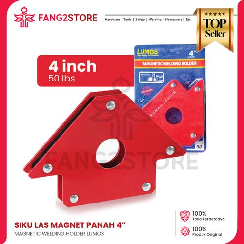 Jual SIKU LAS MAGNET 4 INCHI MODEL PANAH MAGNETIC WELDING HOLDER ...