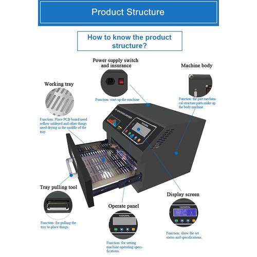 Jual YX2520HL Desk Smd BGA Reflow Oven Soldering Machine 250 - Kota ...