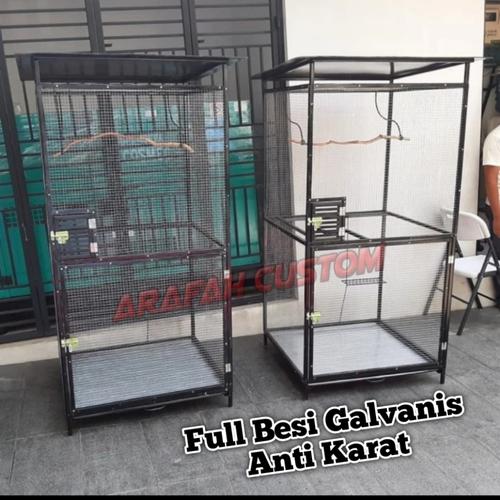 Jual Sangkar Kandang Burung Koloni Kotak Beo Murai Lovebird Falk Besi ...