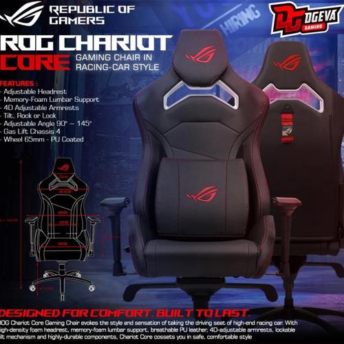 Jual Asus ROG Chariot Core Gaming Chair Office / Kursi Kantor Gaming ...