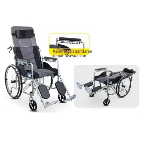 Jual Kursi Roda Wheelchair Reclining Luxury Kursi Roda Lipat Stroke ...