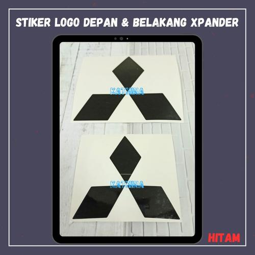 Jual Stiker Logo Depan Belakang Mobil Mitsubishi Xpander Sticker Hitam ...