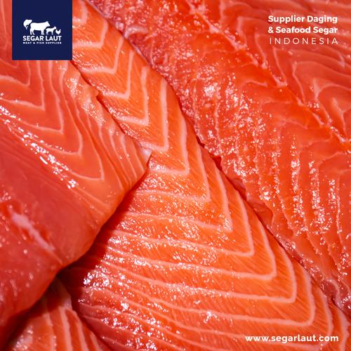 Jual Ikan Salmon Premium Fillet Fresh Sashimi Grade | Sashimi Sushi ...