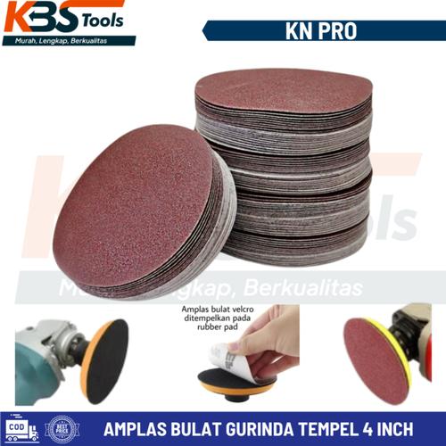 Jual Amplas Bulat Gerinda 4" - Amplas Bulat Tempel Gurinda 4 Inch 100 ...