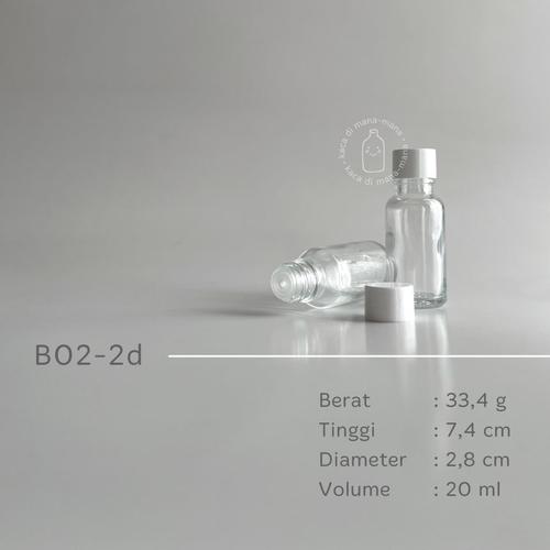 Jual Botol kaca bening 50 & 100ml - aluminium cap + inner plastic ...