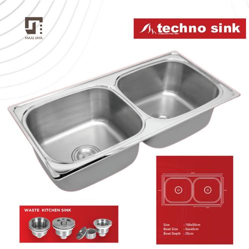 Jual WASTAFEL DAPUR STAINLESS / KITCHEN SINK / WASTAFEL CUCI PIRING ...
