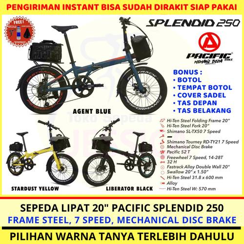 Jual Sepeda Lipat 20 inch Pacific Splendid 250 Shimano 7 Speed Disc ...