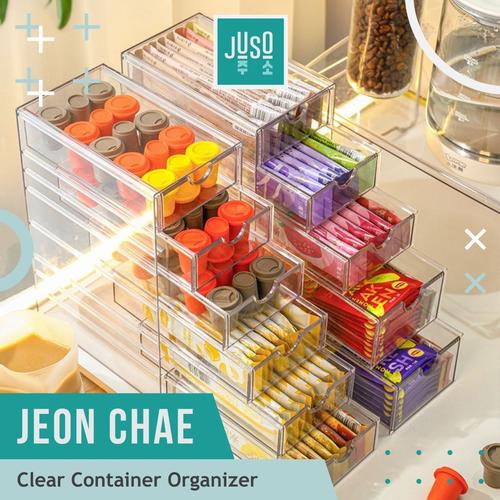Promo Storage Box Laci Organizer Makanan Cemilan Snacks Rak Bening ...