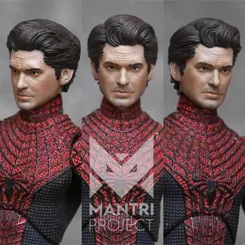 Jual 1/12 Andrew Garfield Spiderman Custom Headsculpt Mafex SHF Legends ...
