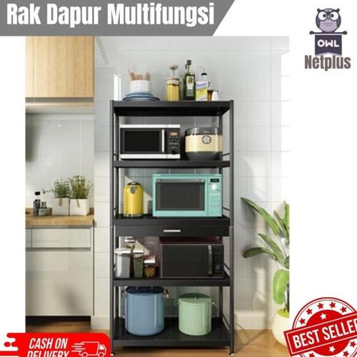 Jual Rak Dapur Besi Multifungsi Dengan Laci Rak Penyimpanan Premium ...