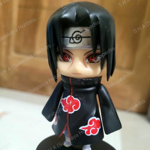 Jual Action Figure Naruto Sasuke Kakashi Itachi Uchiha Mini Figure ...