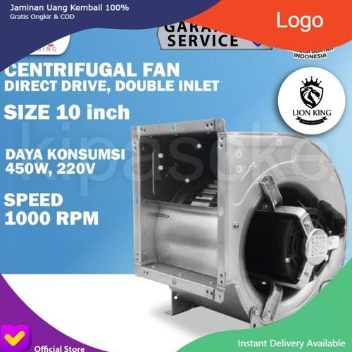Jual Centrifugal Blower Ahu 10" 450W Bare Fan Centrifugal Double Inlet ...